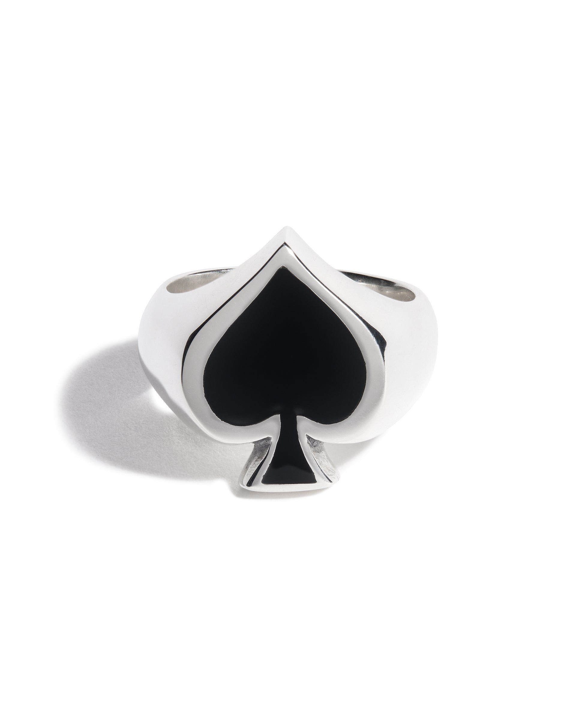 Enamel Ace of Spades Ring – The Great Frog London